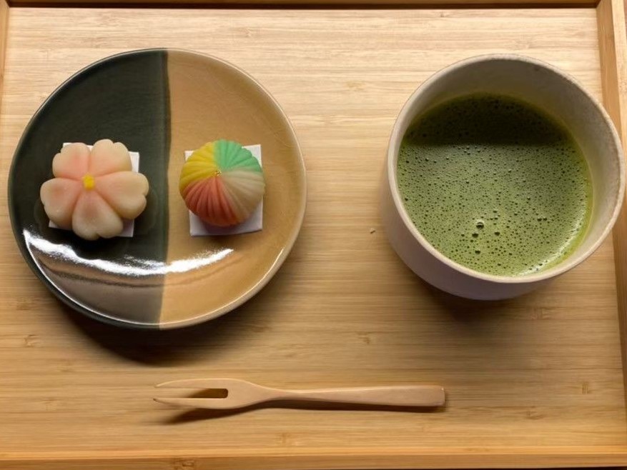 Delicate deserts and matcha experience made from wood carving moulds ...